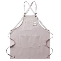 China Uniform Type Wait Staff Custom Canvas Chef Cottons Unisex Apron for Kitchen Bar Work for sale