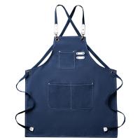 China Uniform Type Wait Staff Custom Canvas Chef Cottons Unisex Apron for Kitchen Bar Work for sale