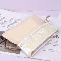 China Eco-friendly Cotton Fabric Drawstring Swimsuit Cloth Storage Bag with Waterproof Lining for sale