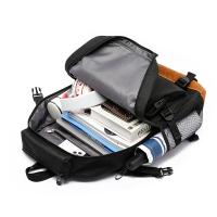China Custom Hiking Climbing Waterproof Mens Backpak with Hard Handle and Polyester Lining for sale