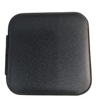 China Convenient Custom Logo Leather Carrying Holder Zipper Portable Bag for Jewelry Storage for sale