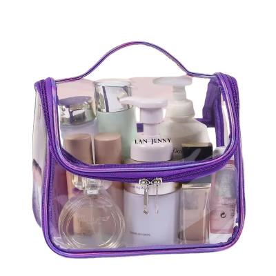 China Shopping Clear Transparent Beauty Travel Toiletry PVC Custom Cosmetic Bag for Travel for sale