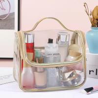 China Shopping Clear Transparent Beauty Travel Toiletry PVC Custom Cosmetic Bag for Travel for sale