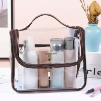 China Shopping Clear Transparent Beauty Travel Toiletry PVC Custom Cosmetic Bag for Travel for sale
