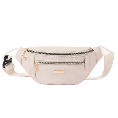 China Custom Logo Plain Zipper Closure Waist Bag Portable Outdoor Pouch Bum Bag for Running for sale