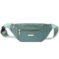 China Custom Logo Plain Zipper Closure Waist Bag Portable Outdoor Pouch Bum Bag for Running for sale