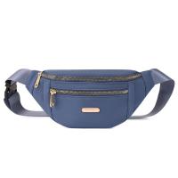 China Custom Logo Plain Zipper Closure Waist Bag Portable Outdoor Pouch Bum Bag for Running for sale