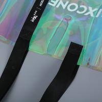 China All Seasons Custom Logo Waterproof Holographic Laser Iridescent PVC Gift Shopping Shoulder Tote Bag for sale