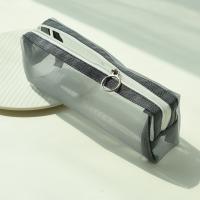 China Student Exam Special Pencil Case Transparent Mesh Pencil Bag for Cosmetics Convenience for sale