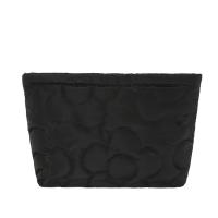 China Waterproof Makeup Storage Bag Puffer Quilted Nylon Cosmetic Bag for Travel Toiletries for sale