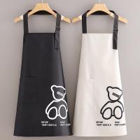 China Item Type Fashion Canvas Polyester Fabric Thick Cotton Apron for Unisex Kitchen for sale
