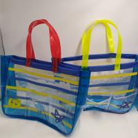 China 2024 Large Capacity PVC Transparent Clear Tote Beach Bags for Daily Life Essentials for sale