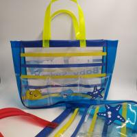 China 2024 Large Capacity PVC Transparent Clear Tote Beach Bags for Daily Life Essentials for sale