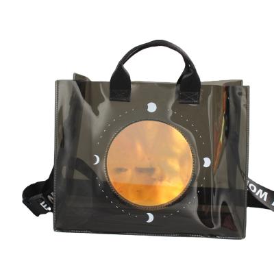 China Customized Color PVC Tote Bag for Fashionable and Clear Shopping Needs for sale