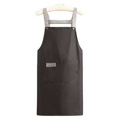China Custom Logo Cotton Polyester Chef Cooking Apron for Daily Life in Cafe Restaurants Kitchen for sale