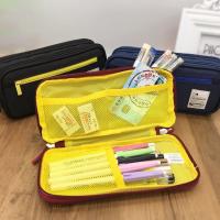 China Custom Logo Printed Canvas Stationery Bag Perfect for Cosmetics Storage Solutions for sale