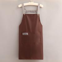 China Custom Logo Cotton Polyester Chef Cooking Apron for Daily Life in Cafe Restaurants Kitchen for sale