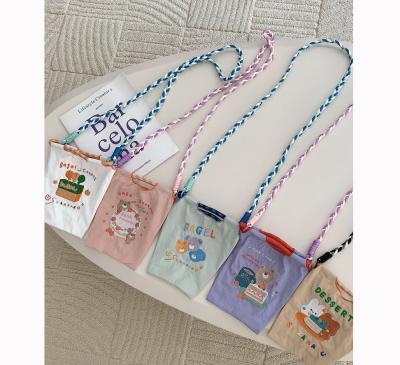 China Newest Fashinable Exquisite Bear Embroidery Handbag Mini Tote Cell Phone Bag OEM/ODM for sale
