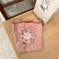 China Newest Fashinable Exquisite Bear Embroidery Handbag Mini Tote Cell Phone Bag OEM/ODM for sale