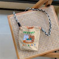China Newest Fashinable Exquisite Bear Embroidery Handbag Mini Tote Cell Phone Bag OEM/ODM for sale