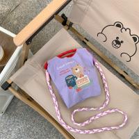 China Newest Fashinable Exquisite Bear Embroidery Handbag Mini Tote Cell Phone Bag OEM/ODM for sale