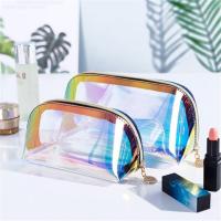 China Custom Logo Printed Transparent Laser Pvc Waterproof Travel Toiletry Bag for Products for sale