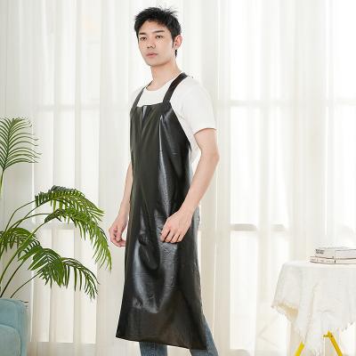 China Waterproof PVC Apron Chemical Resistant Kitchen Chef Aprons for Restaurant Bar for sale