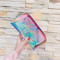 China Custom Logo Printed Transparent Laser Pvc Waterproof Travel Toiletry Bag for Products for sale