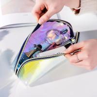 China Custom Logo Printed Transparent Laser Pvc Waterproof Travel Toiletry Bag for Products for sale