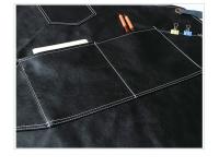 China Restaurant Bar Durable Leather BBQ Apron with Work Tool Apron Design and Custom Logo for sale