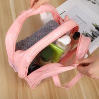 China Newest Fashionable Custom Logo Printed Laser PVC Holographic Cosmetic Bag with Zipper for sale