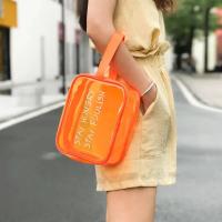 China Customized Logo Clear Waterproof Makeup Pouches With Zipper For Fashionable Toiletry for sale