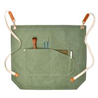 China Men Work Apron with Tool Pockets and Customized Color on Half-body Canvas for sale