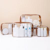 China Zipper Closure Clear Waterproof Makeup Pouches for Travel and Toiletry Organization for sale
