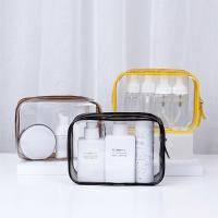 China Zipper Closure Clear Waterproof Makeup Pouches for Travel and Toiletry Organization for sale