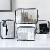 China Zipper Closure Clear Waterproof Makeup Pouches for Travel and Toiletry Organization for sale