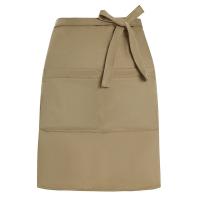 China Customized Logo Daily Life Custom Unisex Blank Waiter Waterproof Half Polyester Apron for sale
