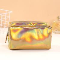 China Custom PU Leather Laser Bag Pencil Case Waterproof Brush Pouch Makeup Bag Cosmetic Bags for sale