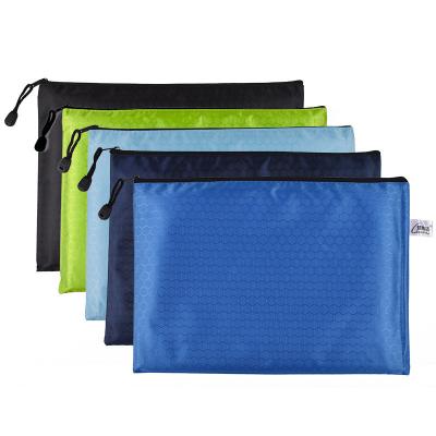 China Colorful Waterproofing Football Patterned Polyester File Bag Paper Storage Bag with Bag for sale