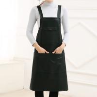 China Custom Logo Leather Apron for Chef Stylist Grill Restaurant Bar and Cafes Durable for sale