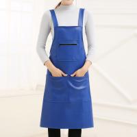 China Custom Logo Leather Apron for Chef Stylist Grill Restaurant Bar and Cafes Durable for sale
