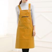 China Custom Logo Leather Apron for Chef Stylist Grill Restaurant Bar and Cafes Durable for sale
