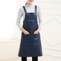 China Custom Logo Leather Apron for Chef Stylist Grill Restaurant Bar and Cafes Durable for sale