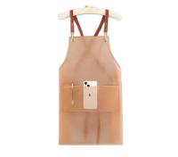 China Item Type Aprons Custom Logo Printed TPU Work Aprons Eco-friendly Waterproof Transparent for sale