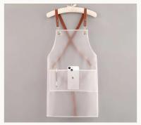 China Item Type Aprons Custom Logo Printed TPU Work Aprons Eco-friendly Waterproof Transparent for sale