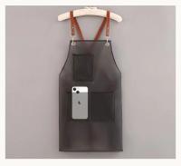China Item Type Aprons Custom Logo Printed TPU Work Aprons Eco-friendly Waterproof Transparent for sale
