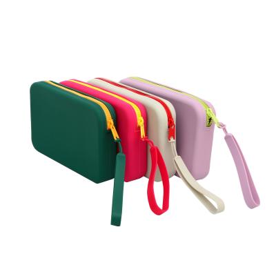 China Digital Production Storage Bag with Logo Waterproof Cosmetic Bag Silicone Makeup Brush for sale