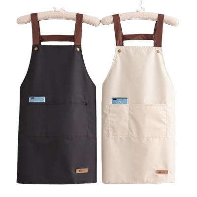 China Colorful Cotton Polyester Chef Cooking Apron with Adjustable Straps on Canvas Fabric for sale