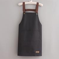 China Colorful Cotton Polyester Chef Cooking Apron with Adjustable Straps on Canvas Fabric for sale