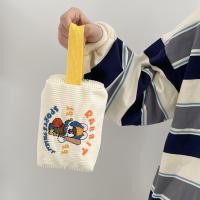China Mini Storage Bag with Custom Logo Original Cute Corduroy Illustration Handbag for sale